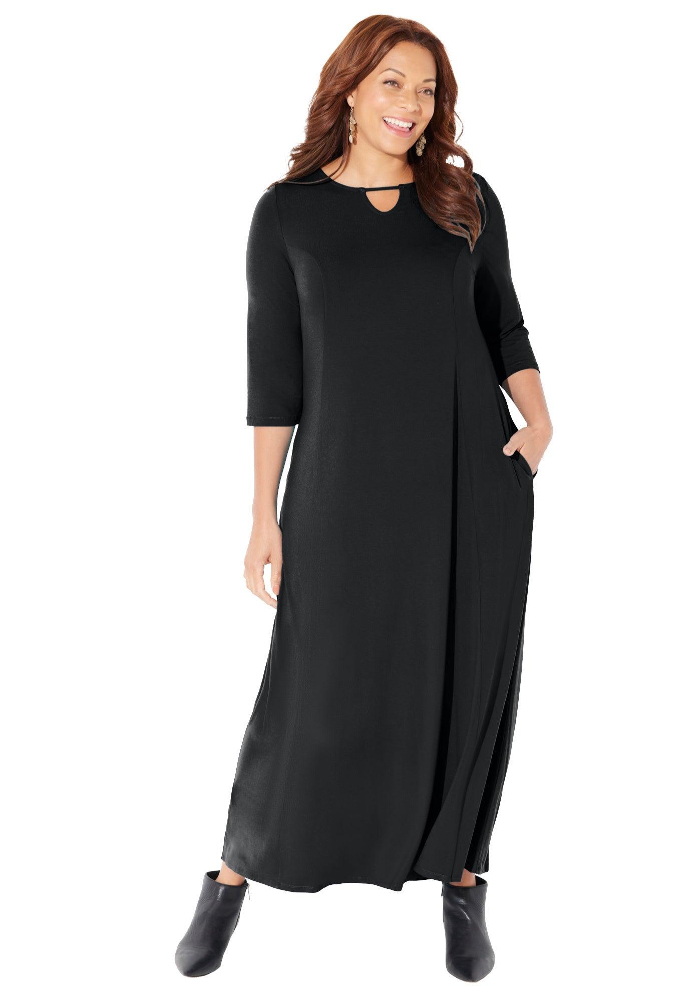 Free & Easy Maxi Dress (With Pockets) | Catherines – One Stop Plus